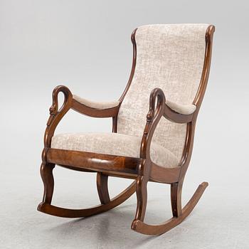 An Empire rocking chair, mid 19th century. - Bukowskis