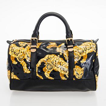 Versace Collection, A 'Hibiscus Leopard Print' duffel bag. - Bukowskis