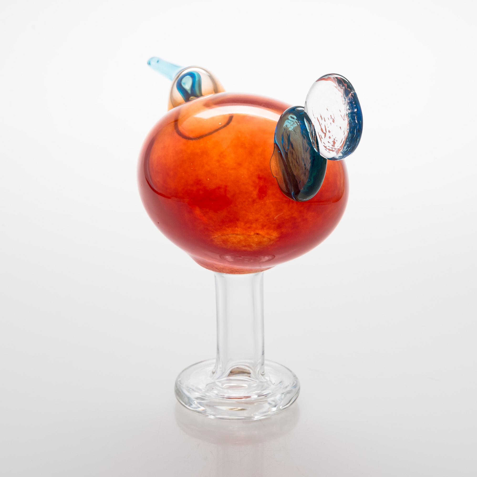 Oiva Toikka, A glass bird, signed Oiva Toikka IITTALA SCOPE 20 v. 2020 32/500. - Bukowskis