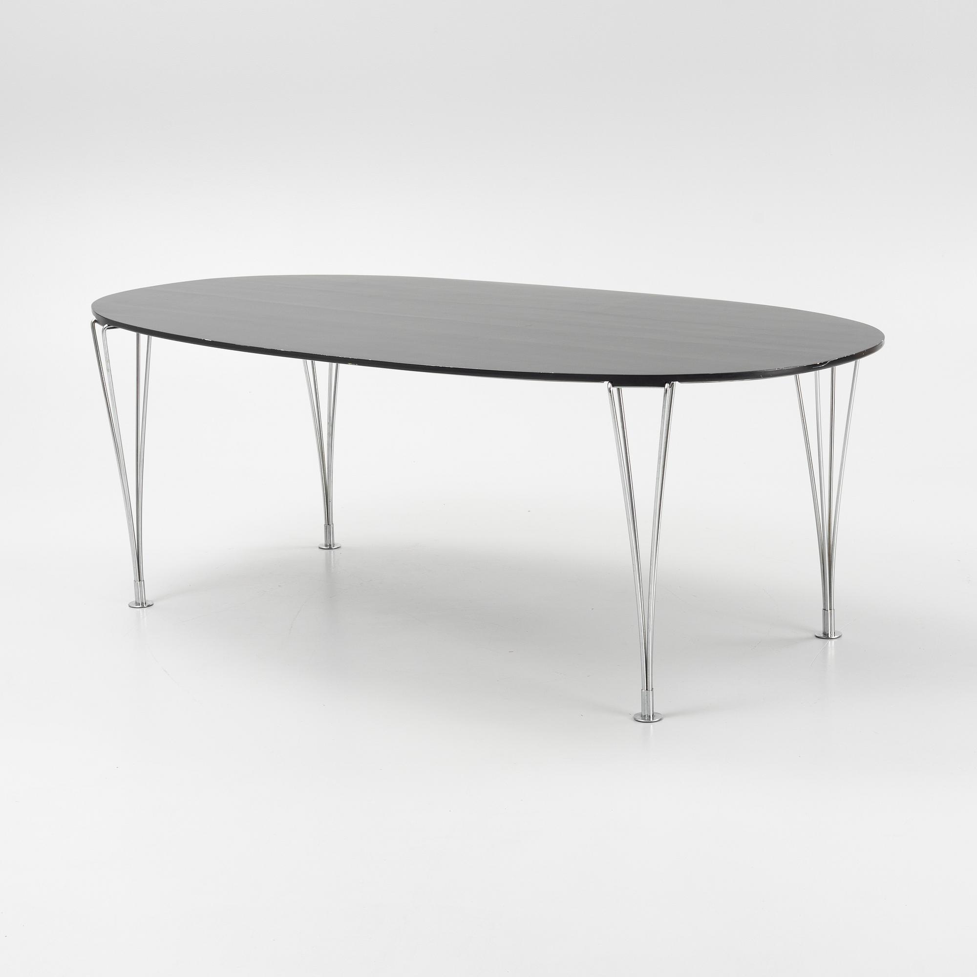 Bruno Mathsson & Piet Hein, matbord "Superelips", Fritz Hansen, Danmark ...