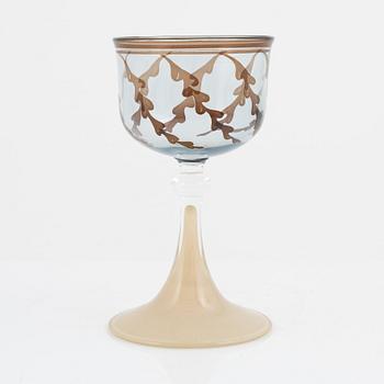 Gunnar Cyrén, a graal glass goblet, Orrefors, dated -77. - Bukowskis