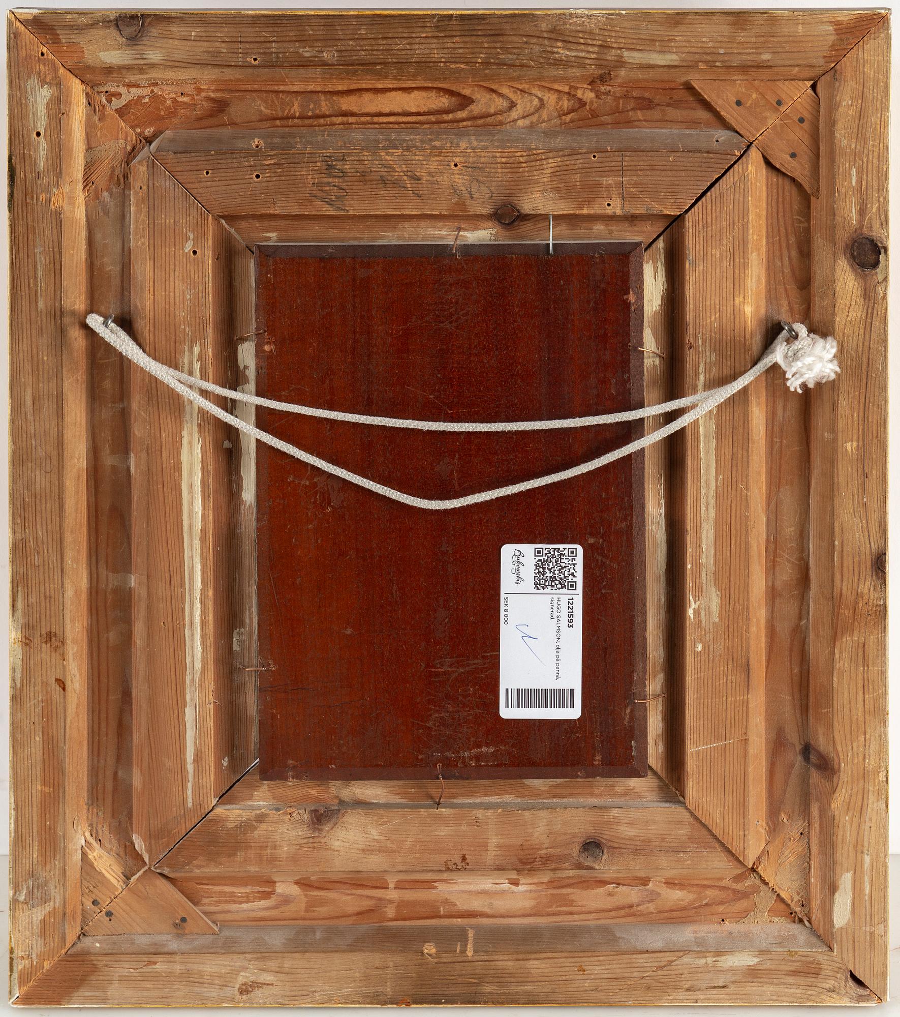 HUGO SALMSON, oil on panel, signed. - Bukowskis