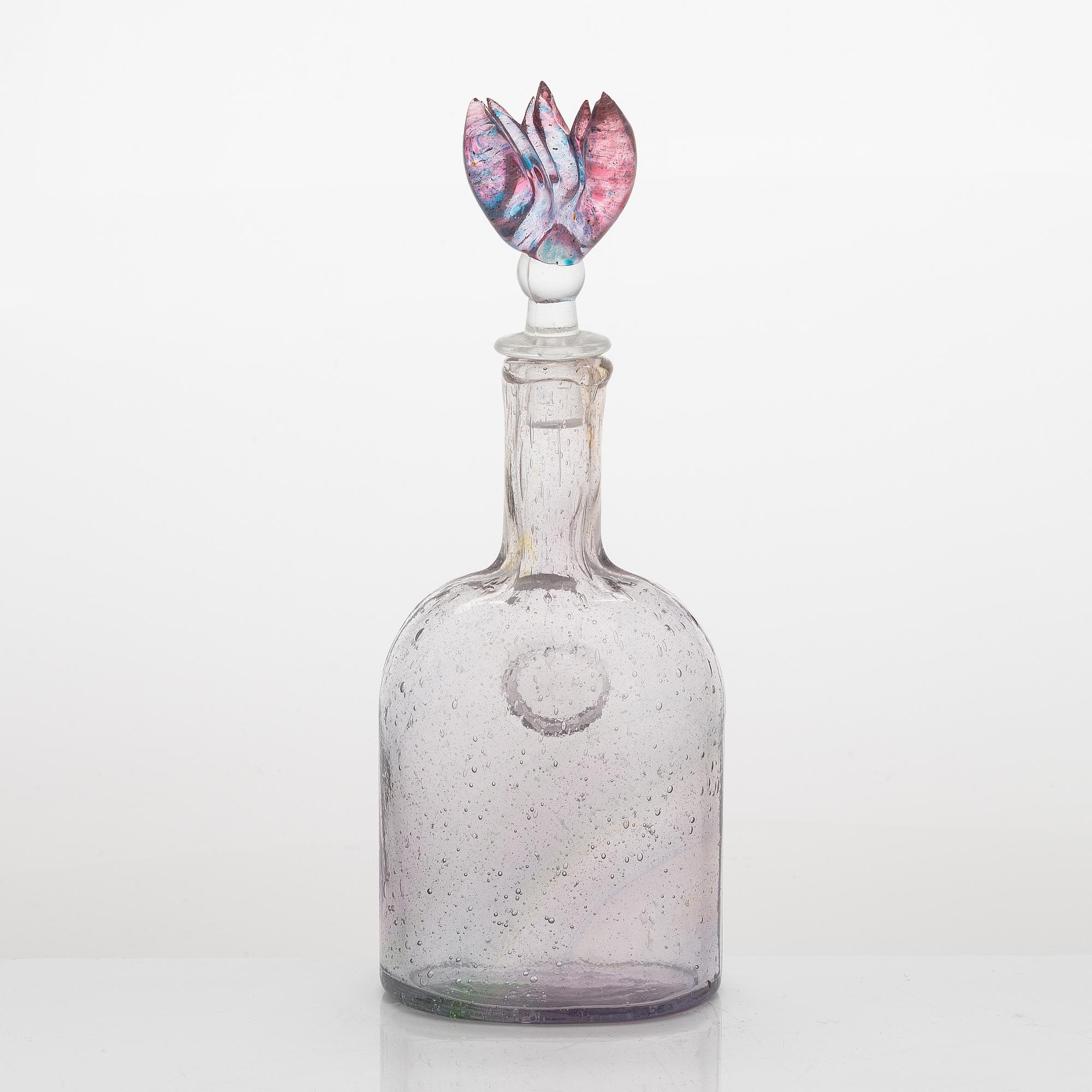 Oiva Toikka, A 'Puteli' bottle signed Oiva Toikka Nuutajärvi Notsjö ...