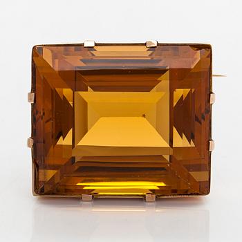 Rintaneula, n. 13K kultaa, Madeira-sitriini n. 119.0 ct. - Bukowskis