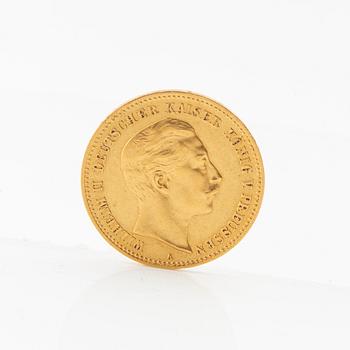 Gold coin 10 marks 1903 German Empire (Prussia) Wilhelm II. - Bukowskis