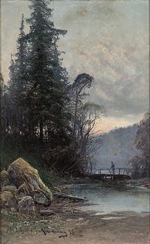 JOHAN "JOHN" KINDBORG, oil on canvas, signed and undistinctly dated ...