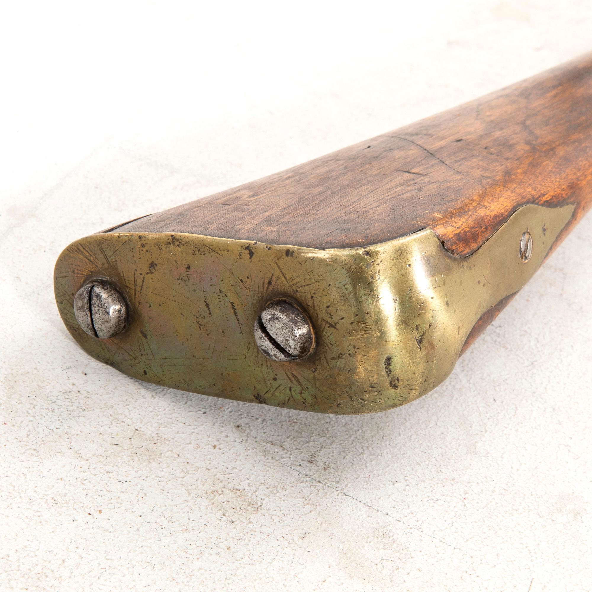 A Swedish flint lock gun, probably 1775-1805 pattern. - Bukowskis