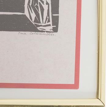 INA COLLIANDER, träsnitt, signerat Ina Colliander med blyerts. - Bukowskis