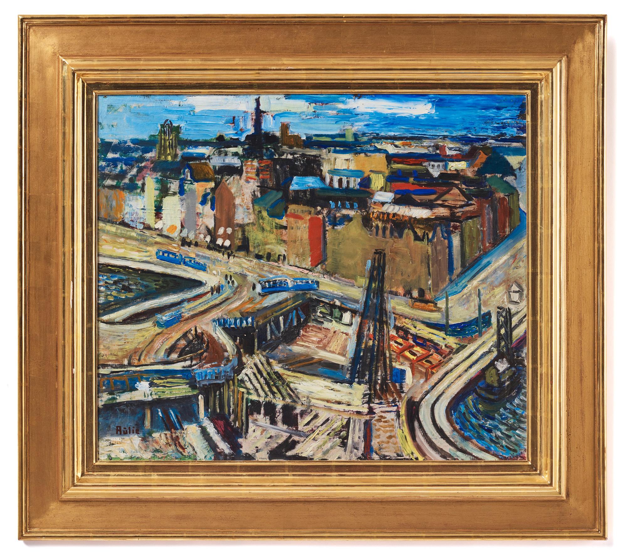 Reidar Aulie, "Slussen, Stockholm". - Bukowskis