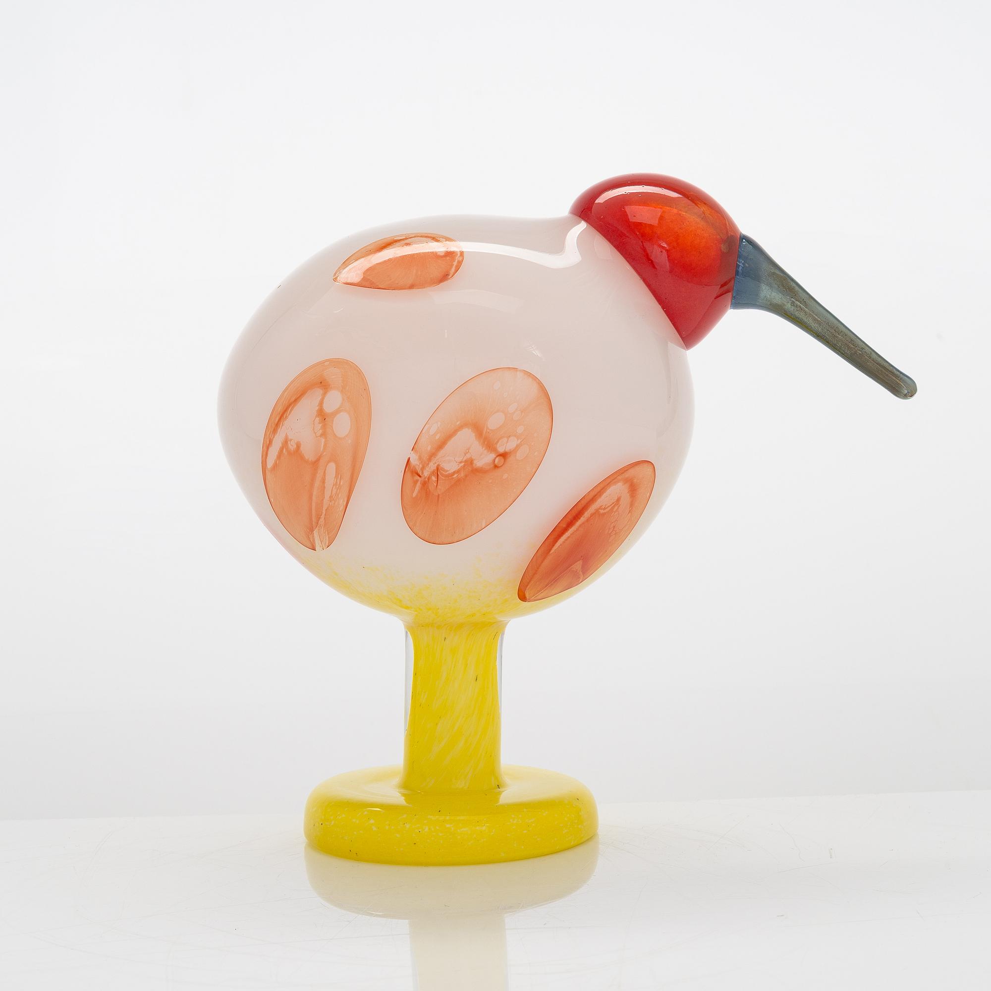 Oiva Toikka, A glass bird, signed O. Toikka Iittala Billnäs 2015 ...