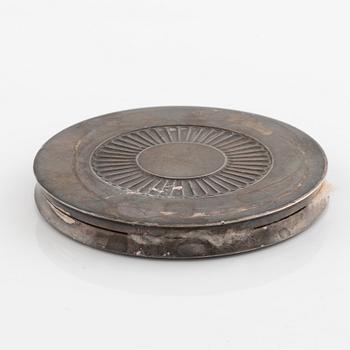 Georg Jensen, design Sigvard Bernadotte, puderdosa, silver och ...