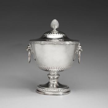 A Swedish 18th century thureen and cover, mark of Erik Holmberg, Lund ...