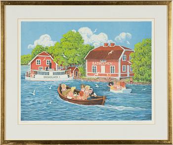 Bert Håge Häverö, 'Badholmen'. - Bukowskis