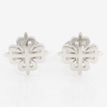 Patek Philippe, Cufflinks, Calatrava Cross, 18K White Gold. - Bukowskis