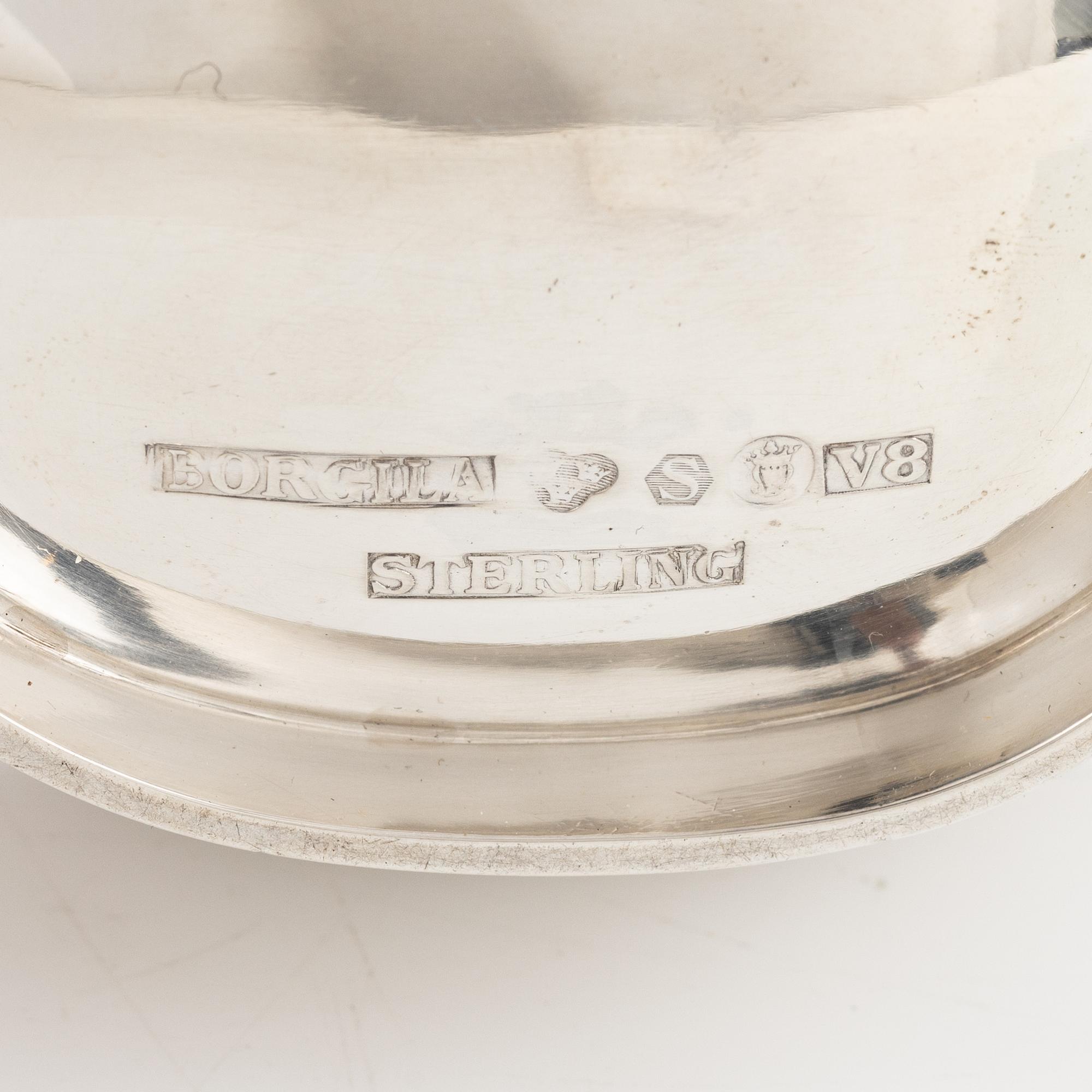 A Swedish Sterling Silver Bowl, mark of Atelier Borgila, Stockholm 1947 ...