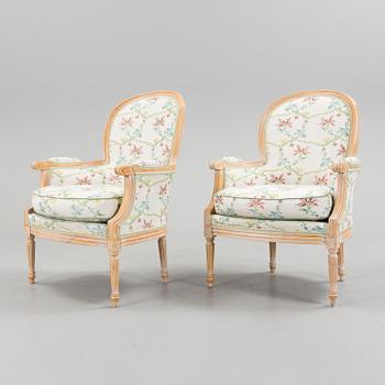 BERGERE, ett par, gustaviansk stil, 1900-talets slut. - Bukowskis