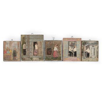 HANNES AUTERE, 5 ST, plastmassa, signerade och daterade -63-64. - Bukowskis