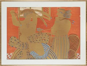 Alexandre Fassianos, lithograph in colours, signed and numbered 65/100 ...