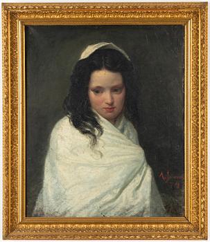 August Jansson, Young Woman in Thought. - Bukowskis