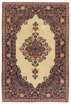 A semi-antique Keshan rug, c. 204 x 140 cm. - Bukowskis