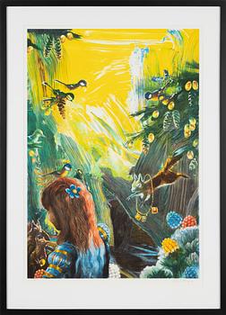 Ernst Billgren, lithograph in colours, signed HC V/XXV. - Bukowskis