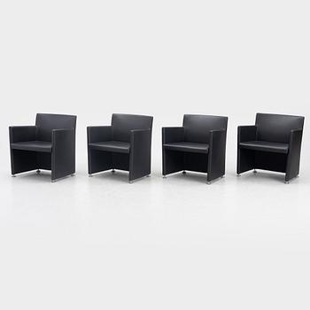 A set of four armchairs, Cappellini, Italy. - Bukowskis