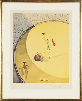 Salvador Dalí, lithograph in colours, 1970, signed LVII/CXXV. - Bukowskis