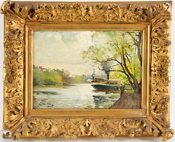 AXEL PETER, oil on panel, signed and dated 1895. - Bukowskis