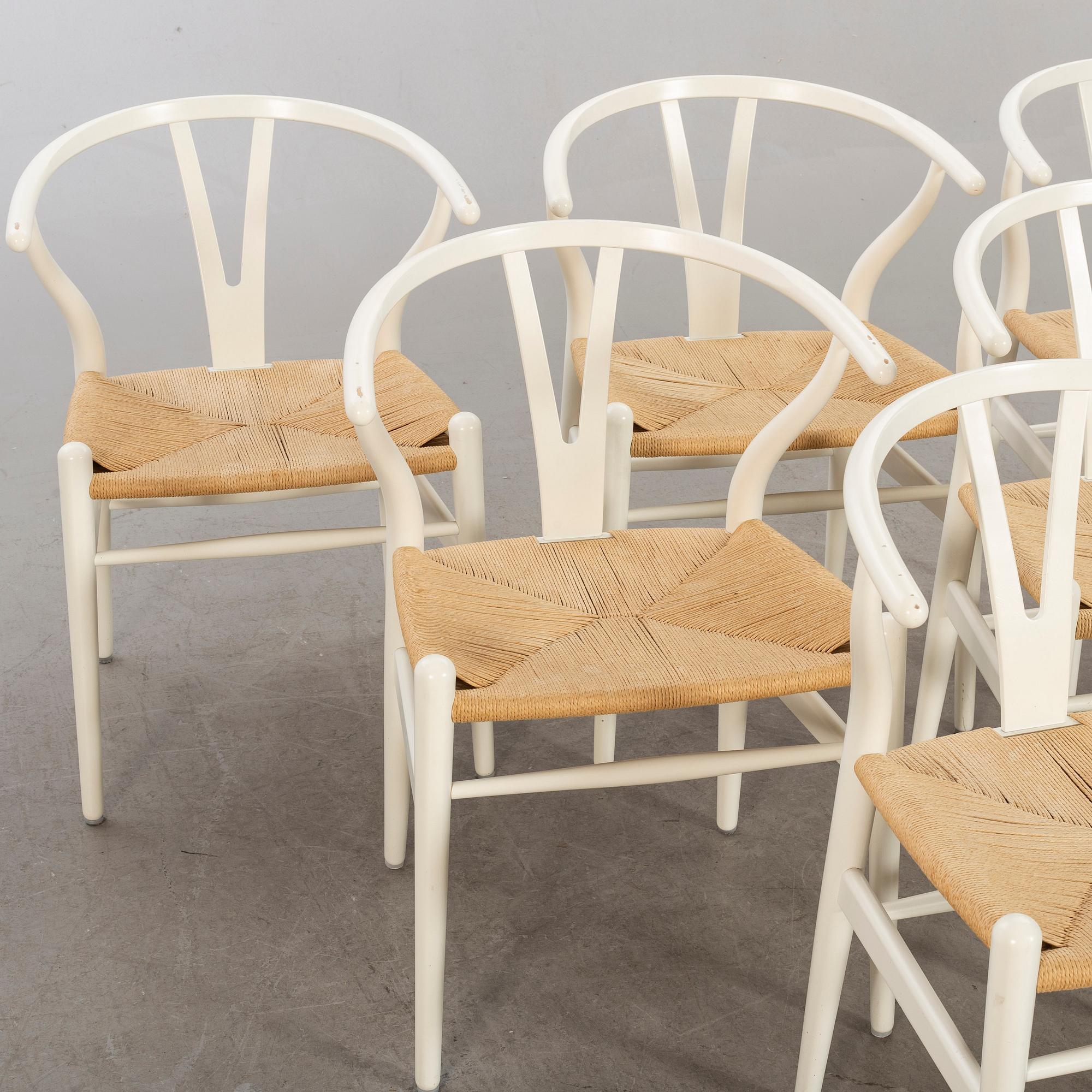 HANS J WEGNER, stolar, 6 st, Y-stolen för Carl Hansen & son, 2007 ...