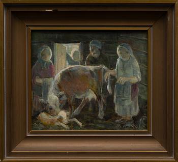 HANNES AUTERE, olja på masonit, signerad H.A -46. - Bukowskis