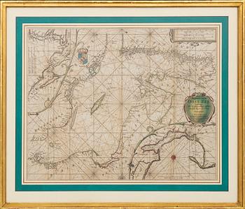 HENDRICK DONCKER - CHART / MAP, The Baltic Sea, Amsterdam 1658. - Bukowskis