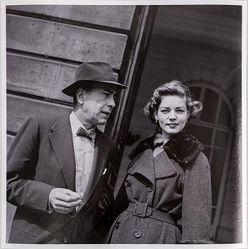 PER-OLOW ANDERSON, Fotografi föreställande Bogart och Bacall i Paris ...
