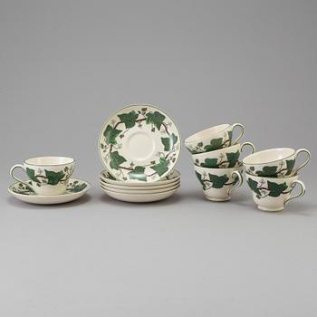 A "Napoleon Ivy" tea set in earthenware by Wedgwood. - Bukowskis