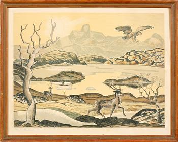 AXEL REVOLD, färglitografi, signerad och numrerad 166/200. - Bukowskis