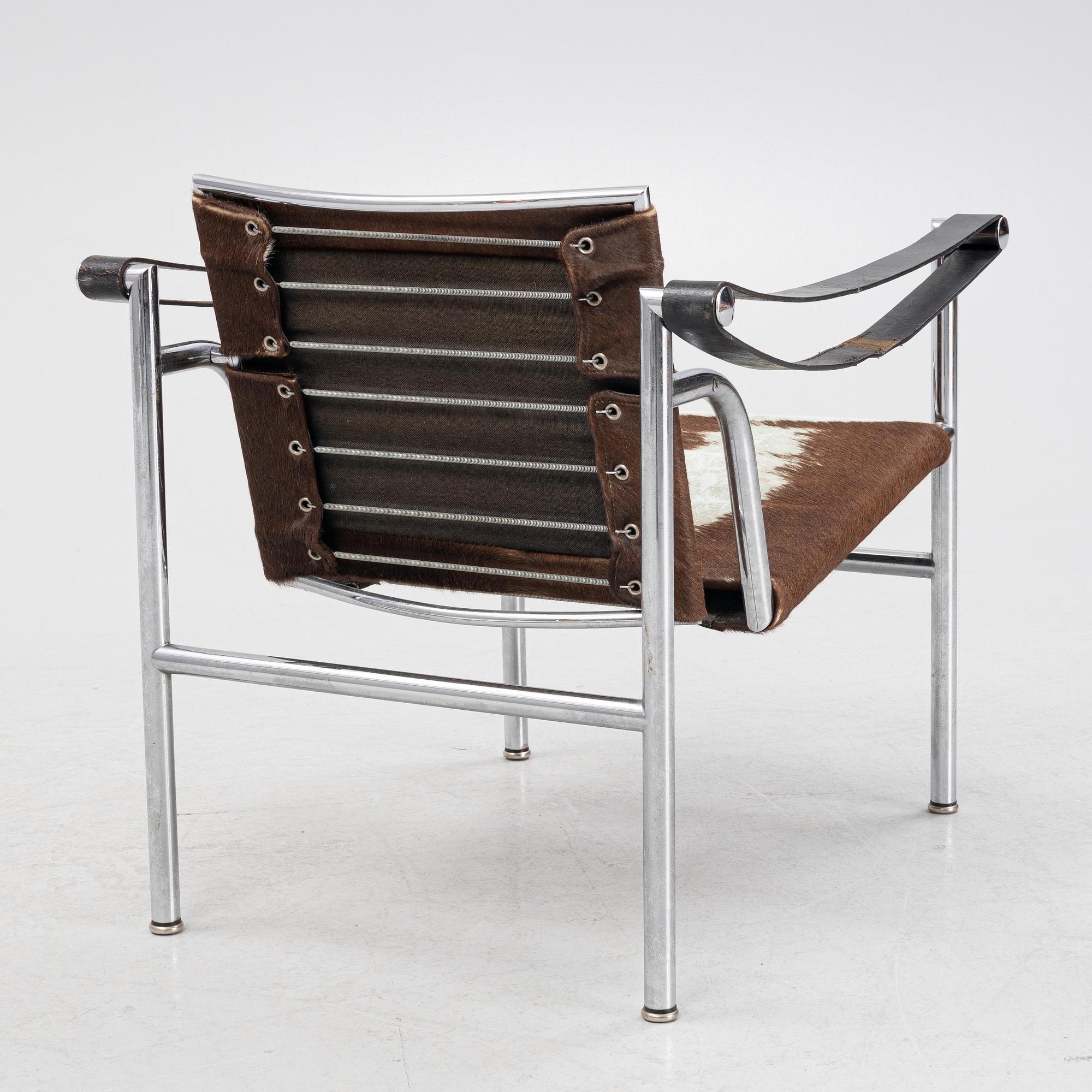 Le Corbusier, fåtölj, "LC-1", Cassina, formgiven 1928. - Bukowskis
