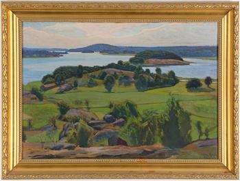ARON GERLE, olja på duk. Signerad och daterad 1923. - Bukowskis