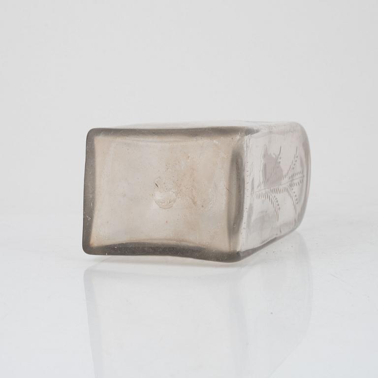 Brännvinsflaska, Limmareds Glasbruk, 1700-tal. - Bukowskis