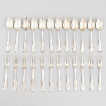 A Dutch Silver Cutlery Set, mark of J.M. van Kempen & Zn., Voorschoten ...