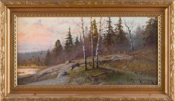 Ejnar Kohlmann, Forest Landscape. - Bukowskis