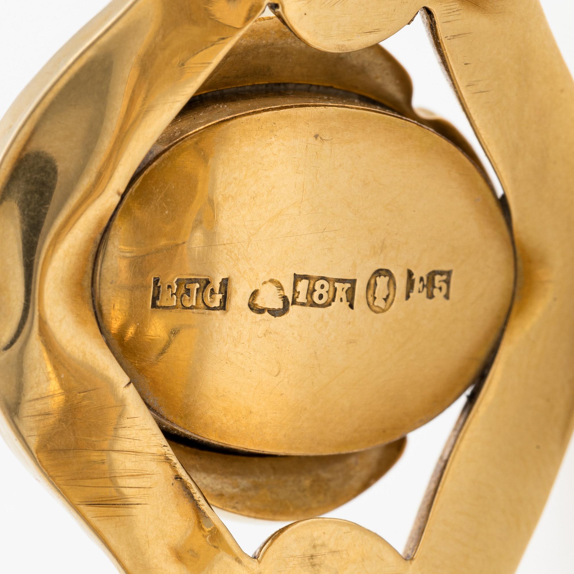 Armband, 18K guld, Edvard Johan Grönhagen, Stockholm 1859. - Bukowskis