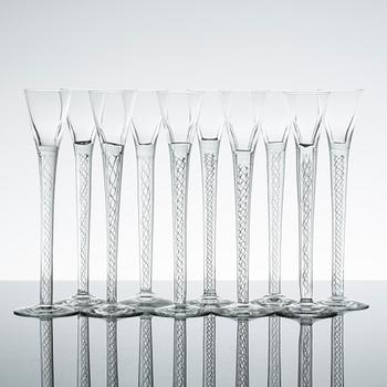 SNAPSGLAS, 10 st. Holmegaard, Danmark. - Bukowskis