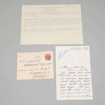 KUNGLIGA BREV, 6 st, Drottning Louise av Danmark, Drottning Maud av ...