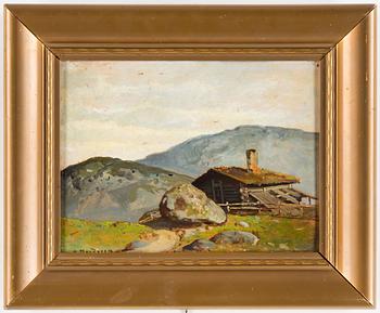 AXEL NORDGREN, olja på pannå, signerad. - Bukowskis