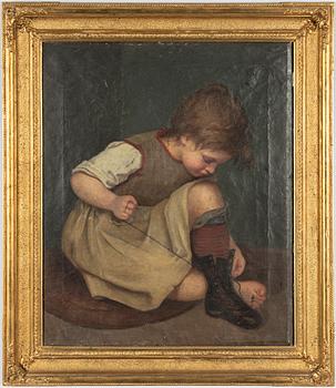 Anna Nordgren, attributed to, Tie the laces. - Bukowskis