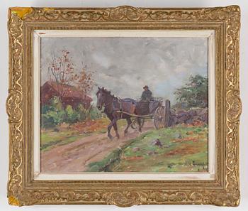 ALEXANDER LANGLET, oil on canvas, signed 44. - Bukowskis