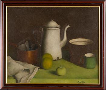 Olav Maran, 'Vaikelu õunaga' (Still life with apple). - Bukowskis