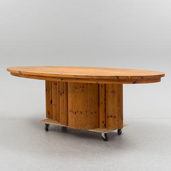 A pine conference/dining table, 1970's. - Bukowskis