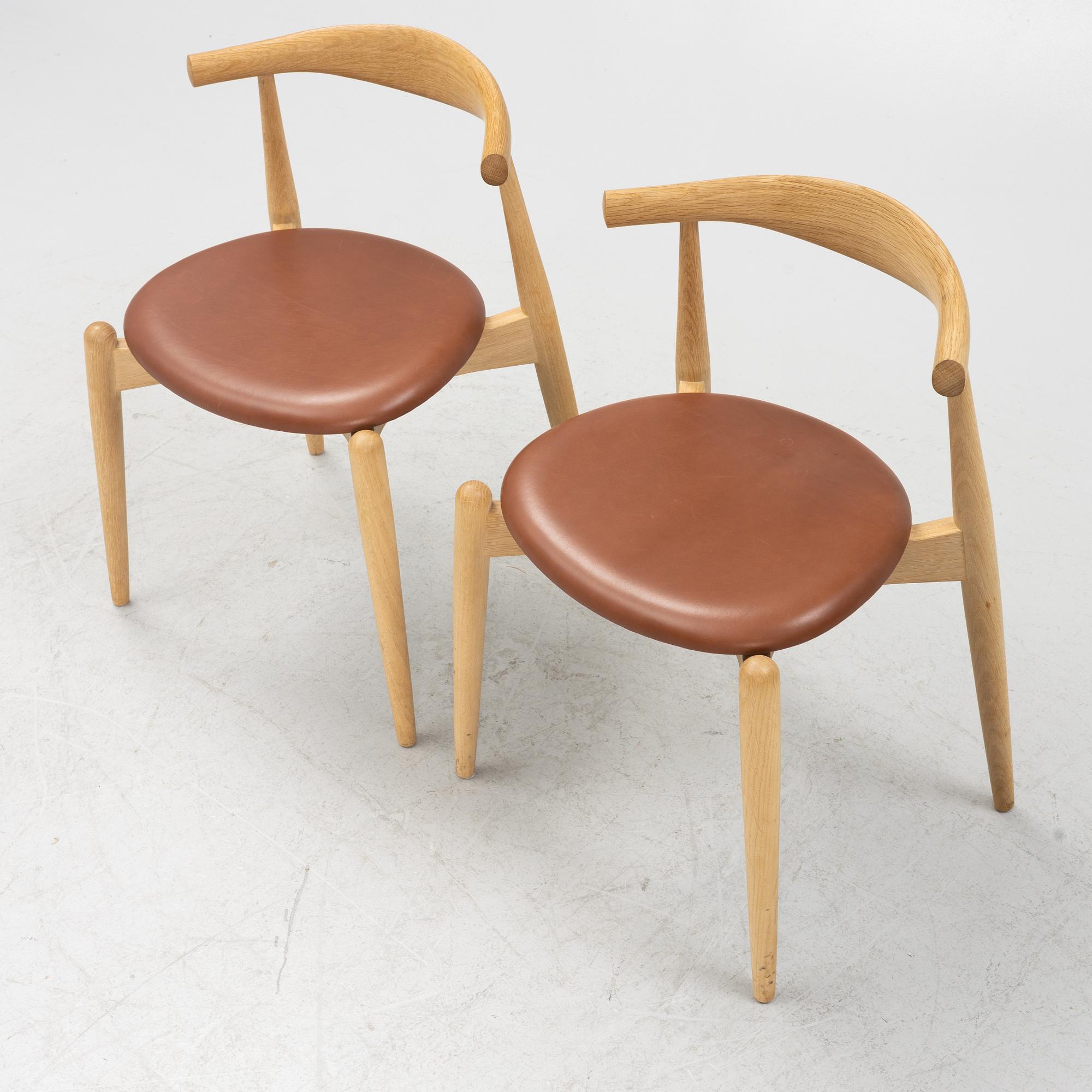 Hans J. Wegner, stolar, 6 st, "CH20", Carl Hansen & Son, Danmark ...