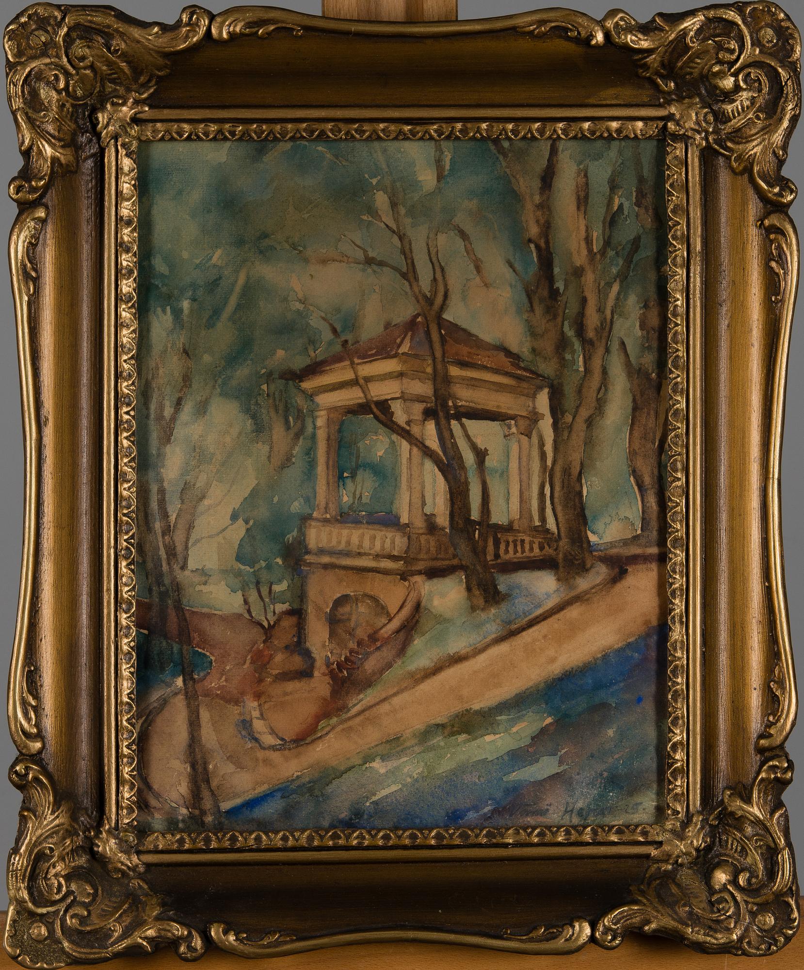 VÄINÖ HERVO, akvarell, signerad och daterad -25. - Bukowskis