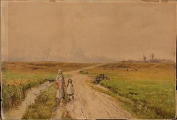 THOMAS PYNE, akvarell, signerad. - Bukowskis